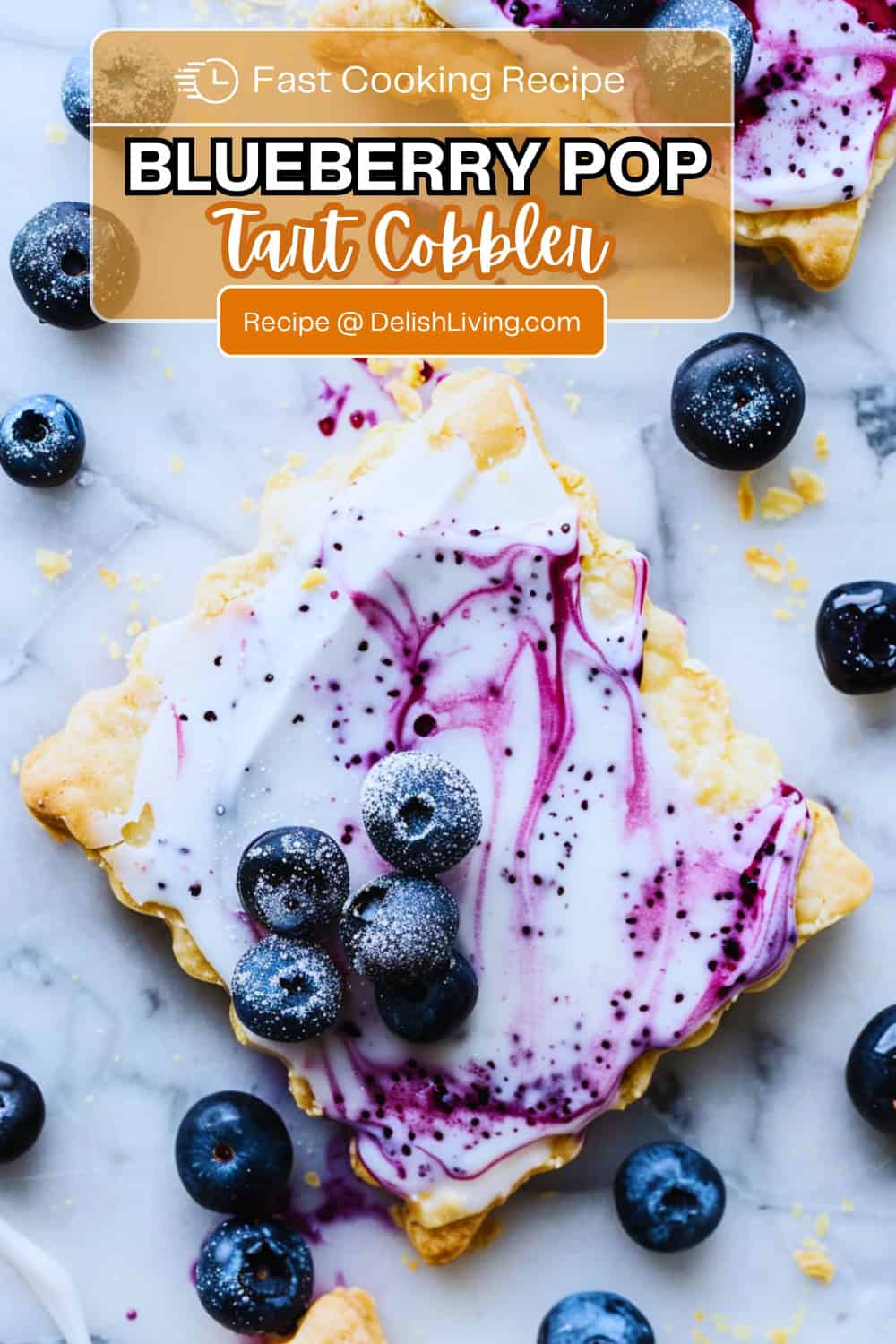 Homemade Blueberry Pop Tart Recipe with Lemon Infused Flour