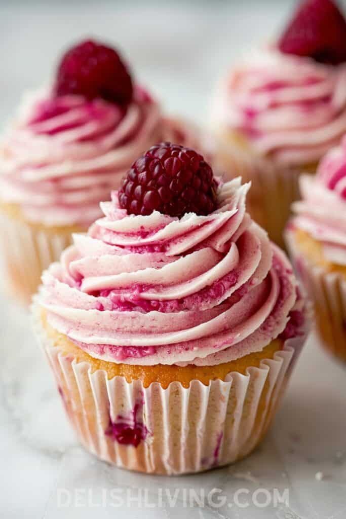 Decadent Raspberry Cupcakes - Sugar and Spice Delights