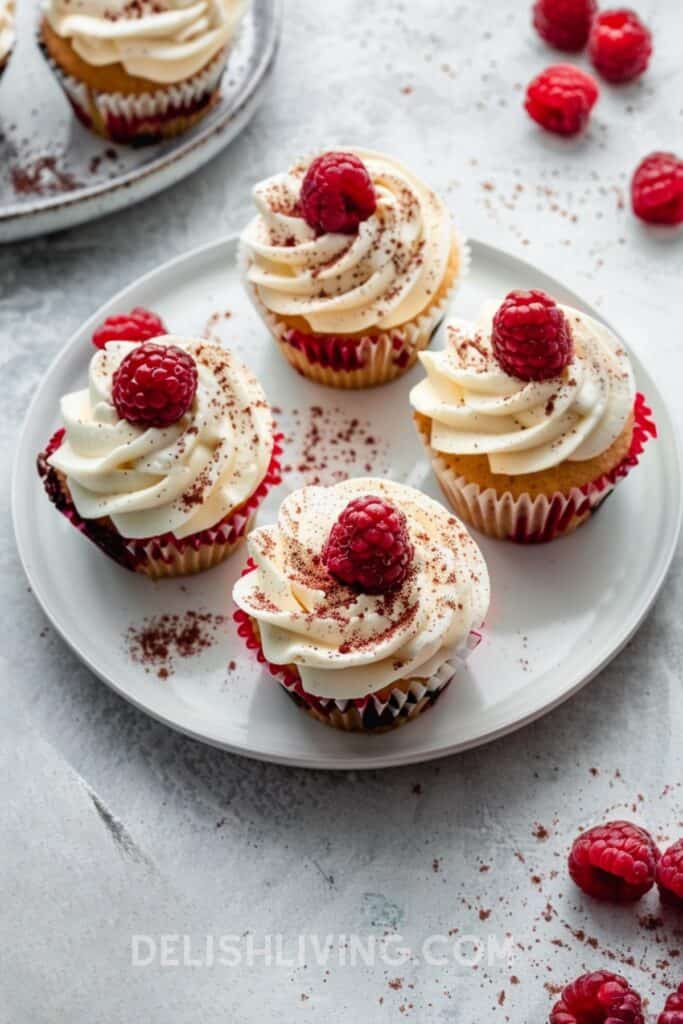 Decadent Raspberry Cupcakes - Sugar and Spice Delights