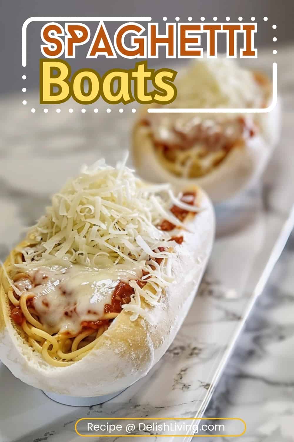 Cheesy Garlic Bread Spaghetti Boats - A Delicious Twist on Leftover ...